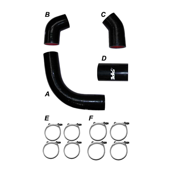 LB7 Intercooler Piping Silicone Hose Kit, 2002-2004 GM 6.6L Duramax ...