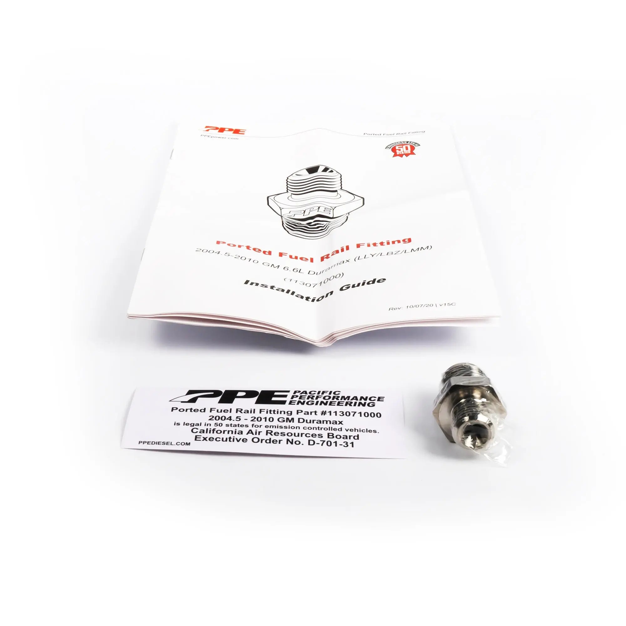 Lmm Performance Fuel Fitting PPE Ported Fuel Rail Fitting For Duramax ...