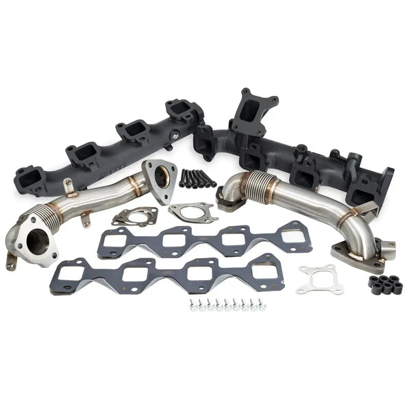 2017-2024 GM 6.6L Duramax High-Flow Exhaust Manifolds & Up-Pipes Kit ...