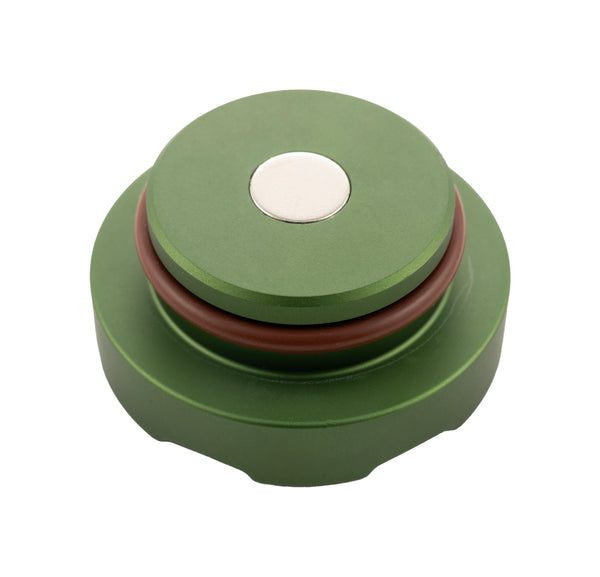 RAM EcoDiesel Green Aluminum Fuel Cap, Magnetic Anodized Green Billet ...