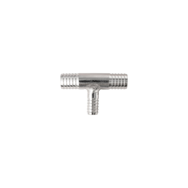 Tee Barb Fitting 1/2" x 3/8" x 1/2" SS – Pacific Performance Engineering
