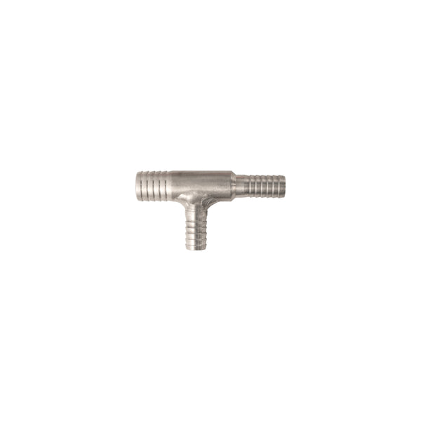 Tee Barb Fitting 1/2" 3/8" 3/8" SS – Pacific Performance Engineering